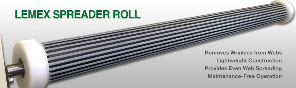 Expander Roll | Spreader Roll | Lemex Polyband Roll for Web Spreading